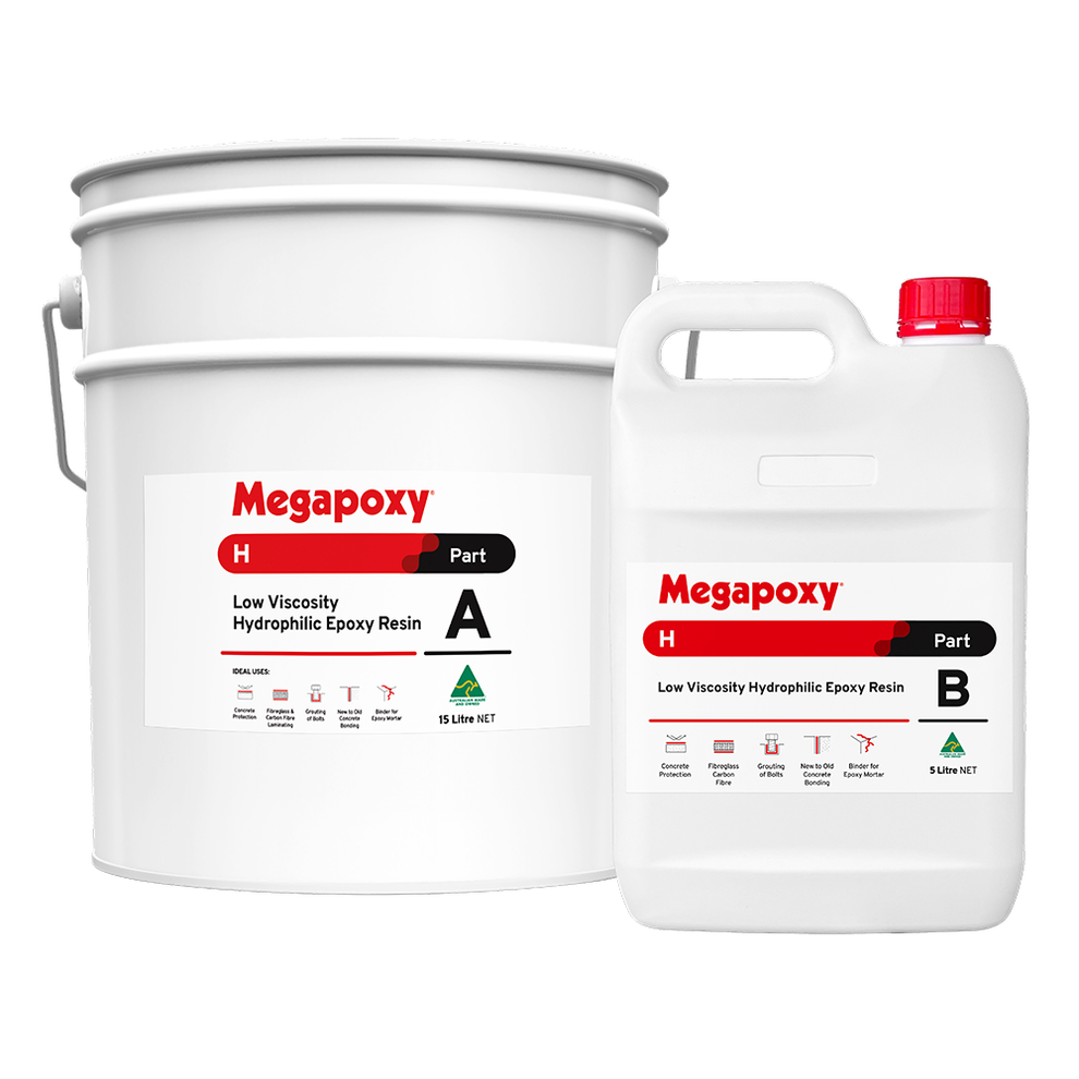 Megapoxy H Low Viscosity Hydrophilic Epoxy Resin – Pasco Construction ...