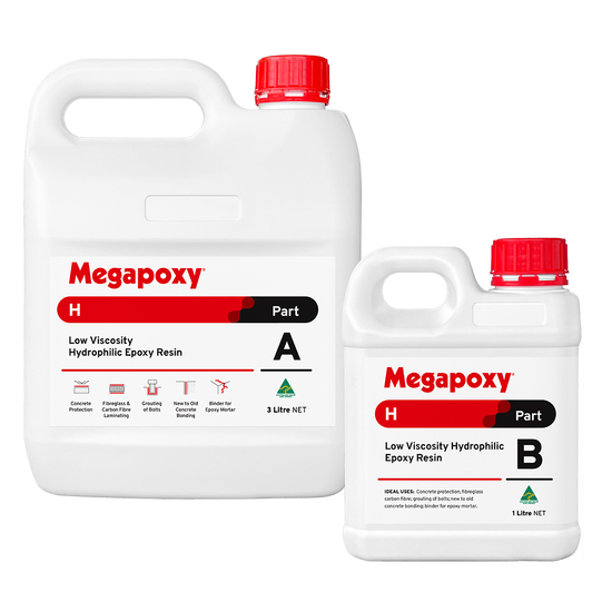 Megapoxy H Low Viscosity Hydrophilic Epoxy Resin – Pasco Construction ...