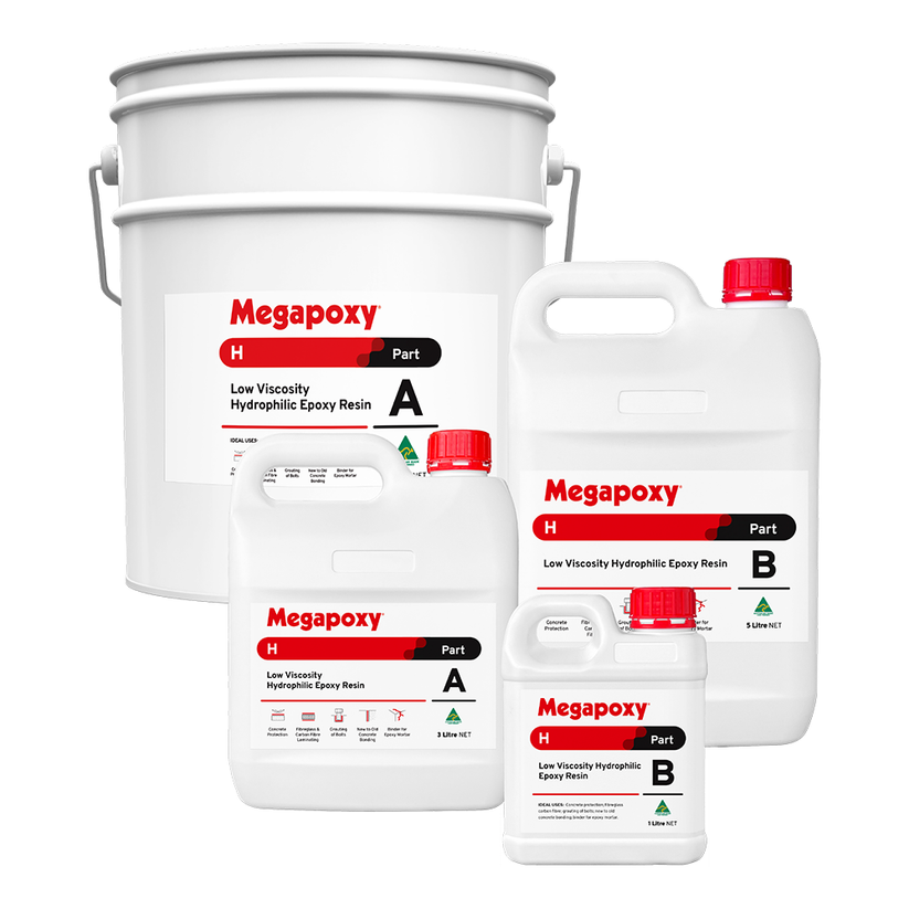 Megapoxy H Low Viscosity Hydrophilic Epoxy Resin – Pasco Construction ...